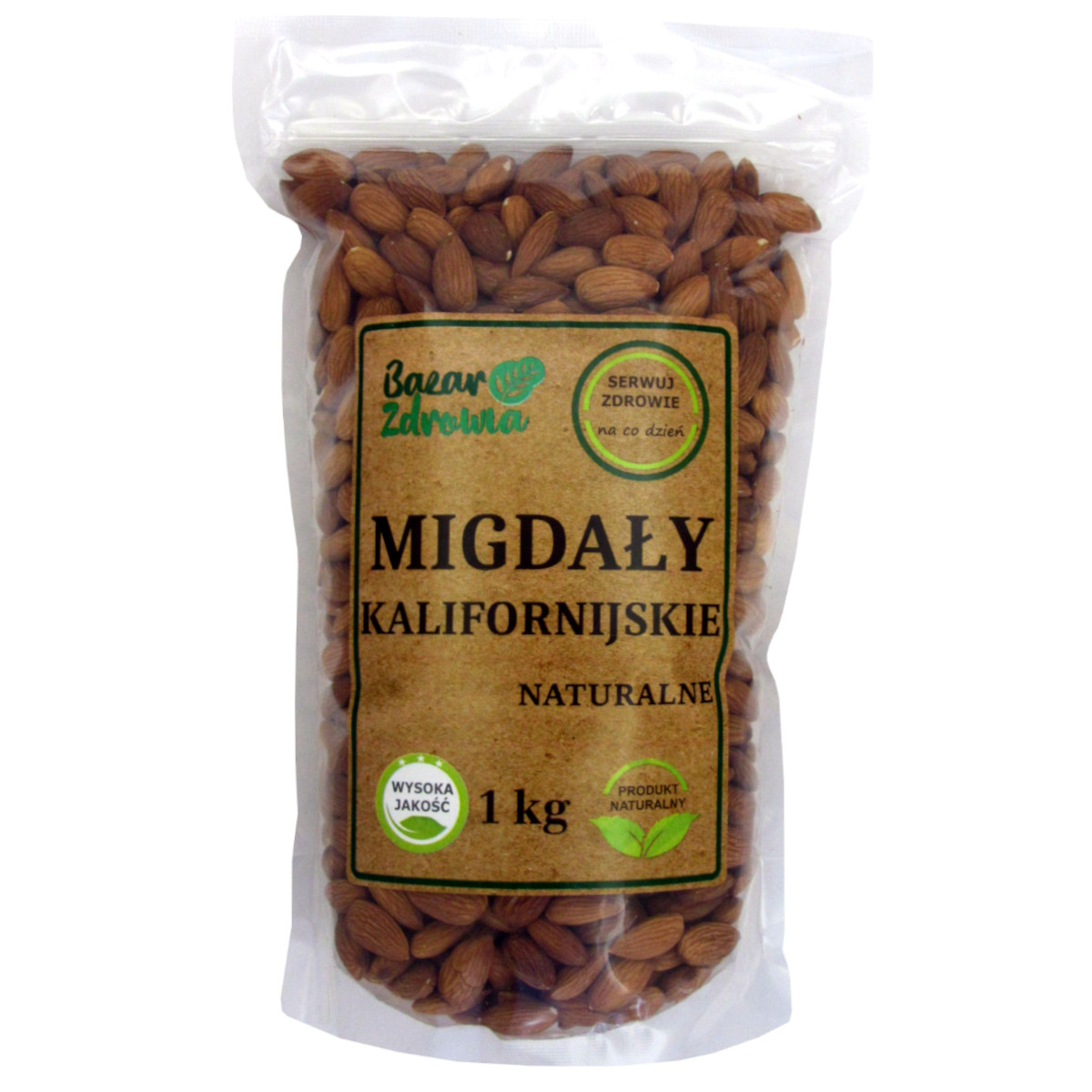 Migdały Kalifornijskie CAŁE SMACZNE NATURALNE PRZEKĄSKA 1kg BAZAR ...
