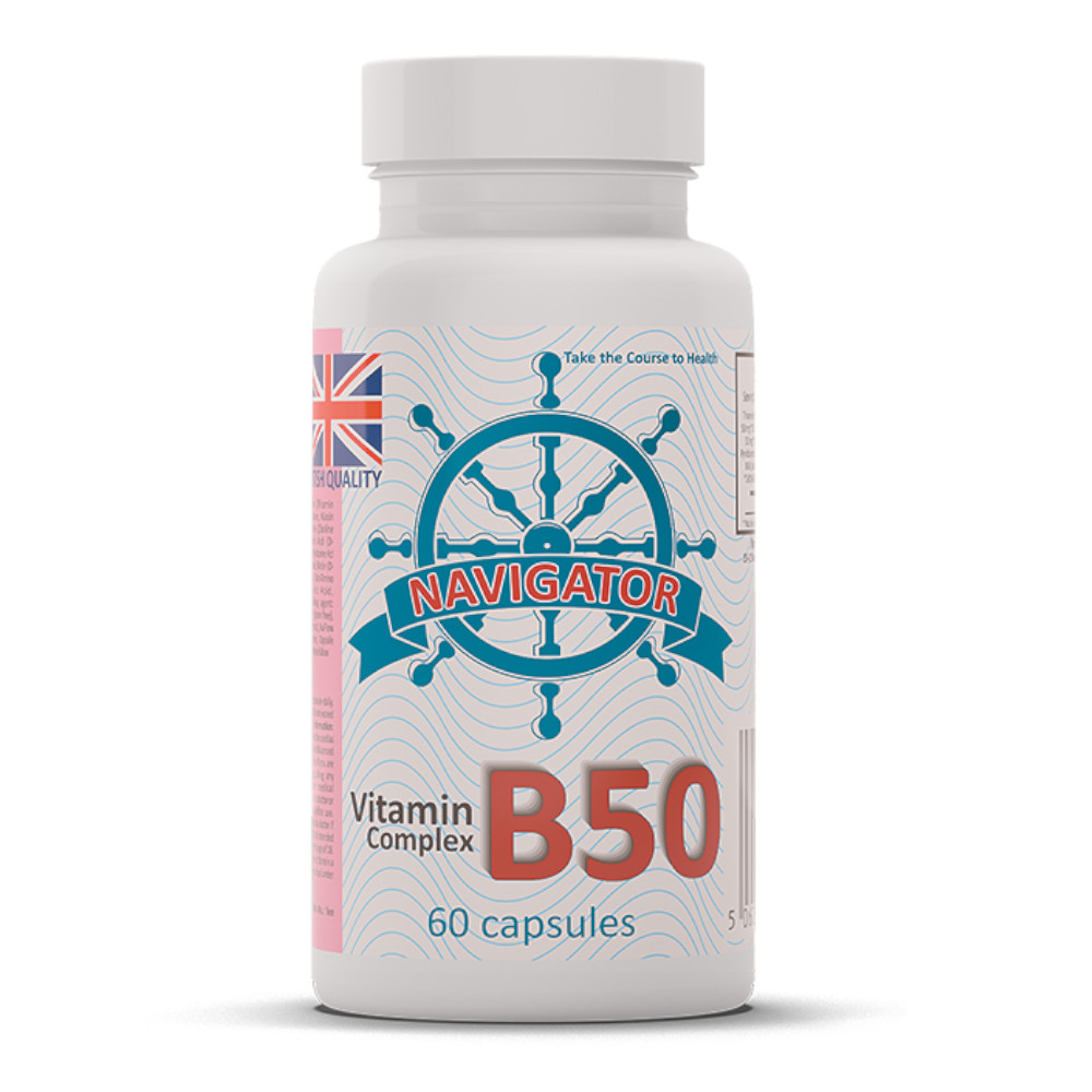 Witamina B50 Complex Metylokobalamina 60 kapsułek NAVIGATOR + GRATIS ...