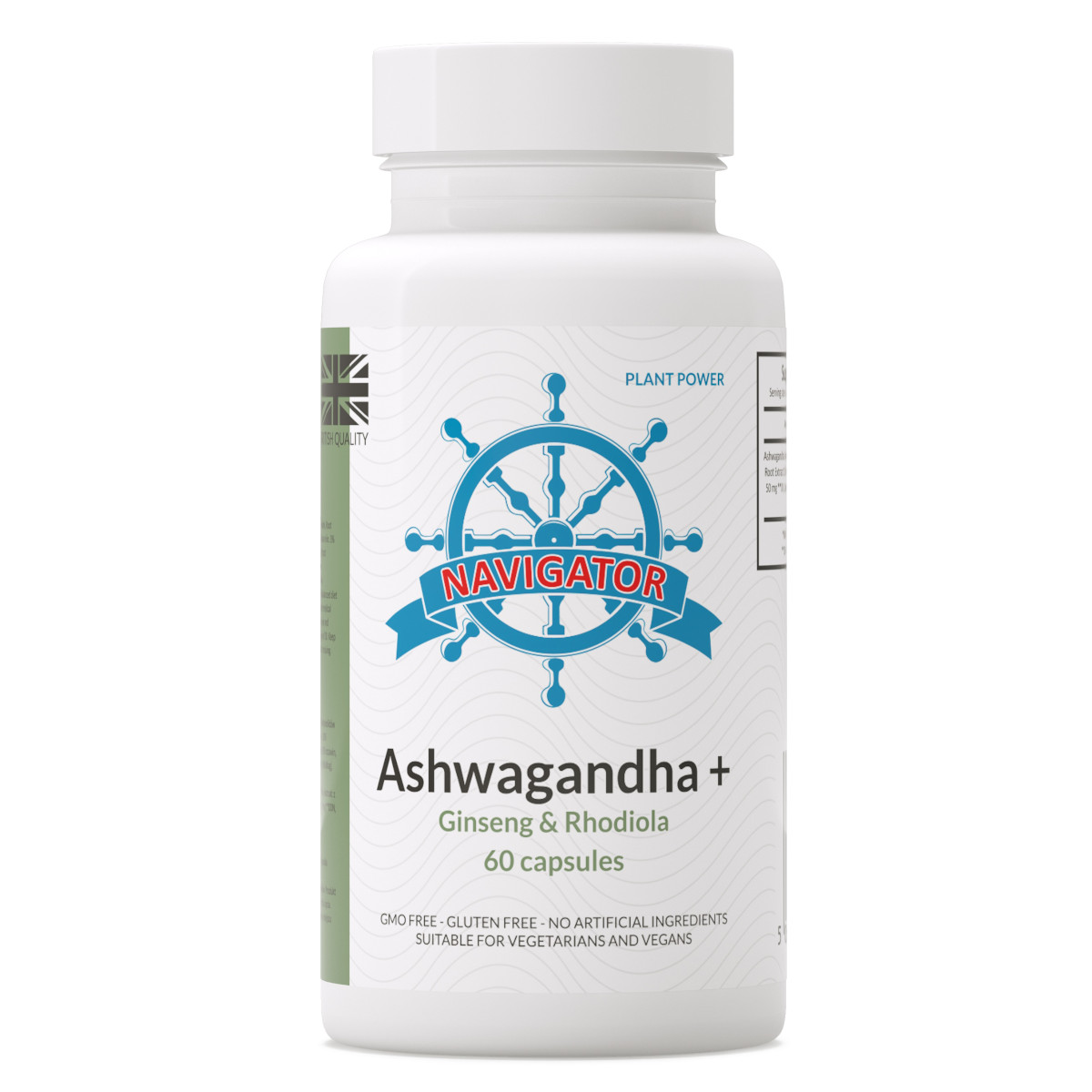 ASHWAGANDHA + Żeń-szeń i Różeniec 200mg 60 kapsułek NAVIGATOR - Bazar ...