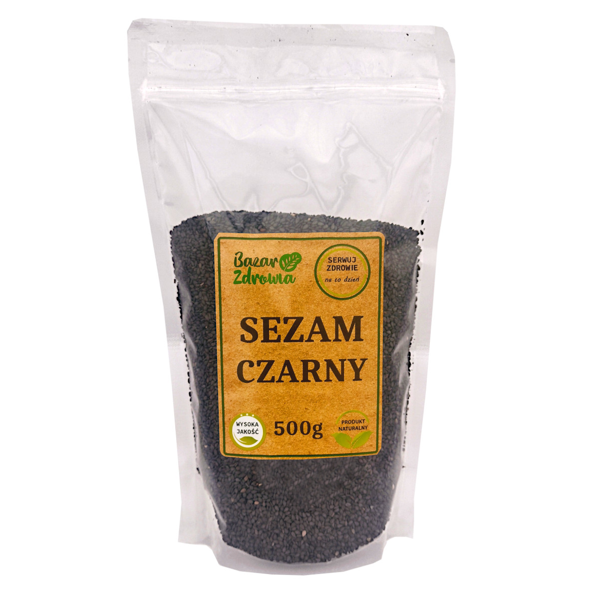 SEZAM CZARNY ziarno 500g BAZAR ZDROWIA + GRATIS - Bazar Zdrowia